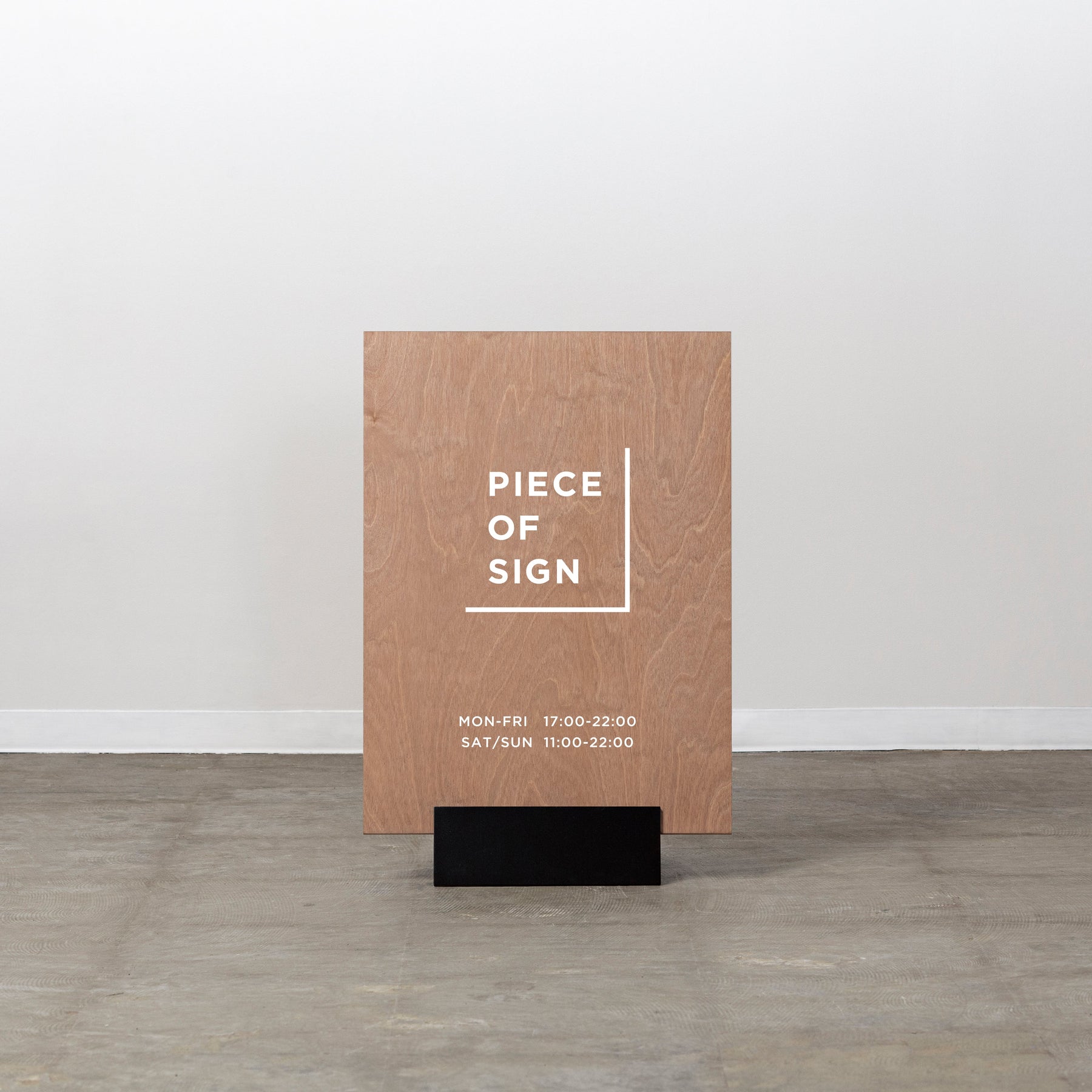 Minimal Base Standing Sign L-SIZE