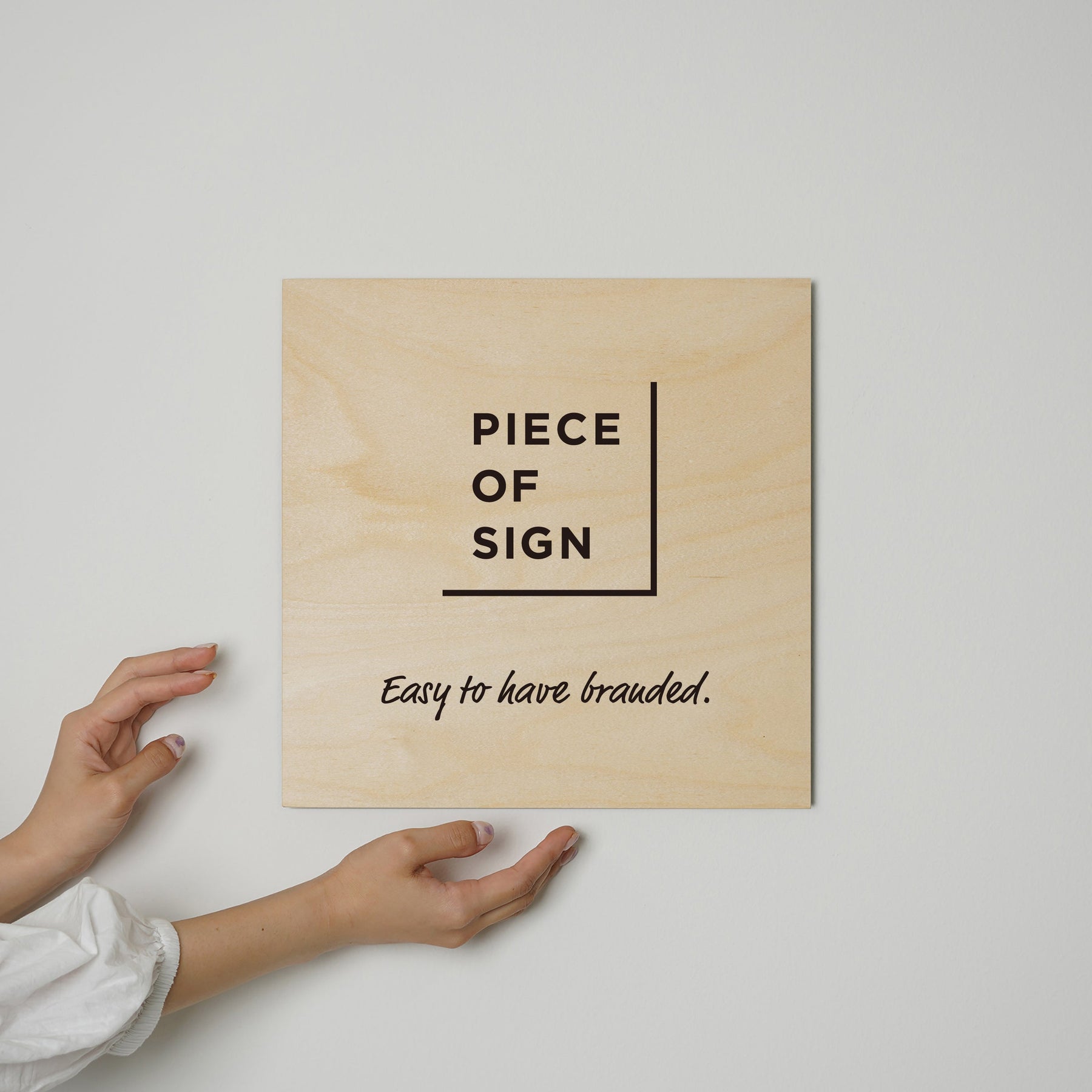 FLAT PLATE WALL SIGN