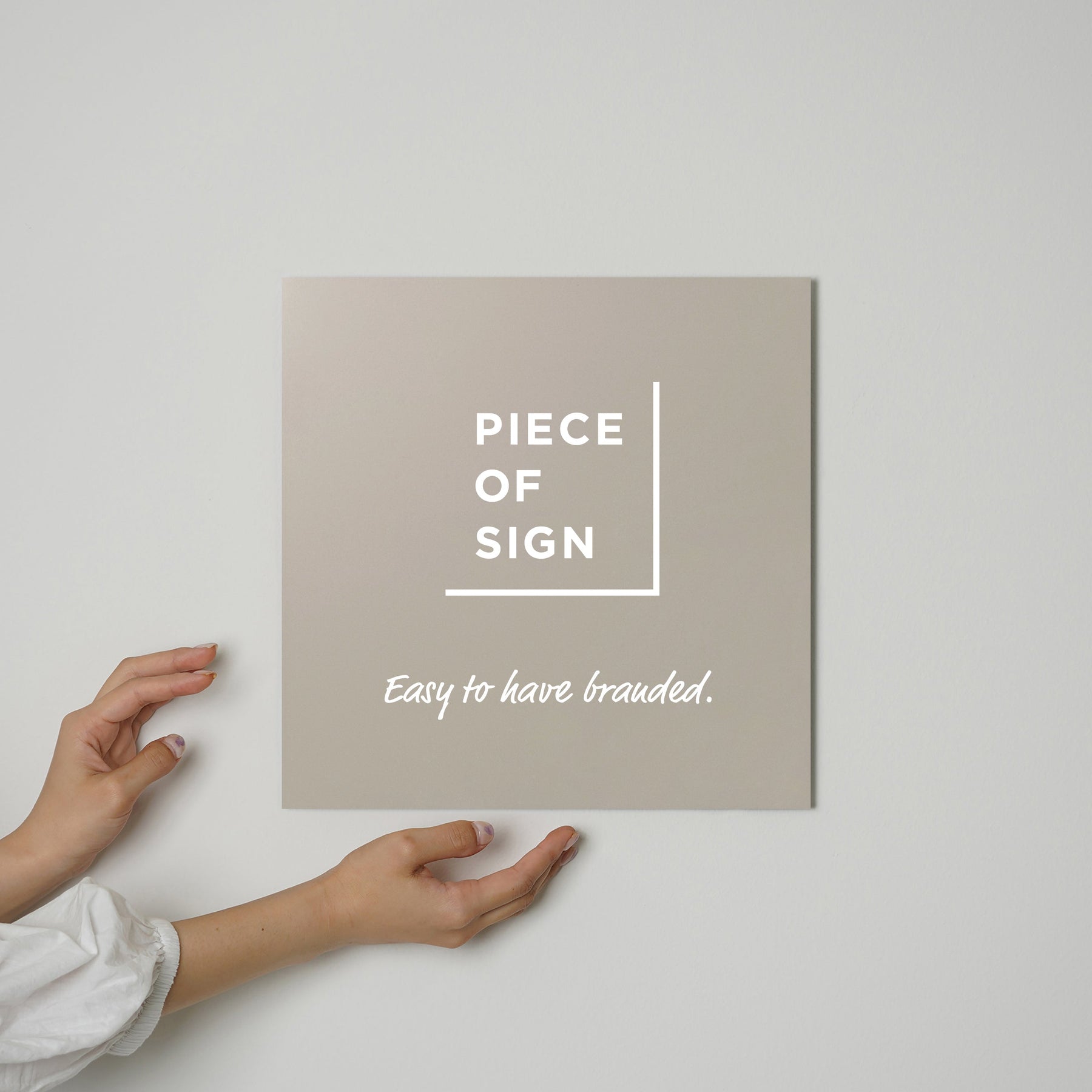 FLAT PLATE WALL SIGN