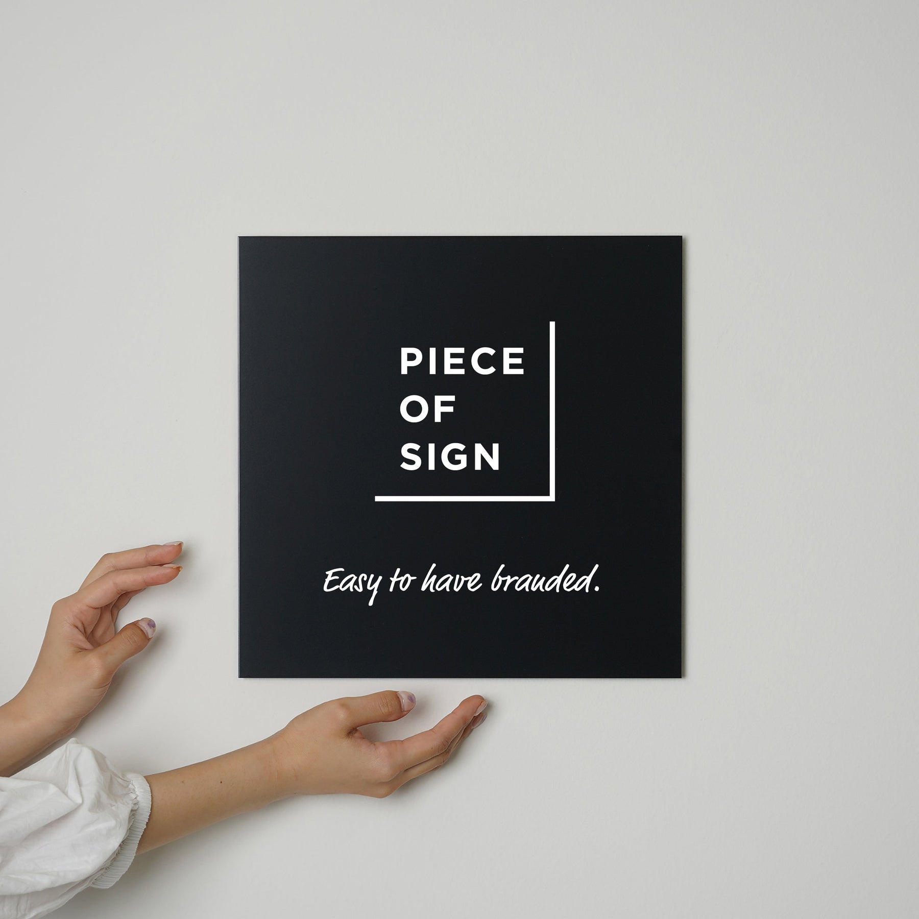 FLAT PLATE WALL SIGN