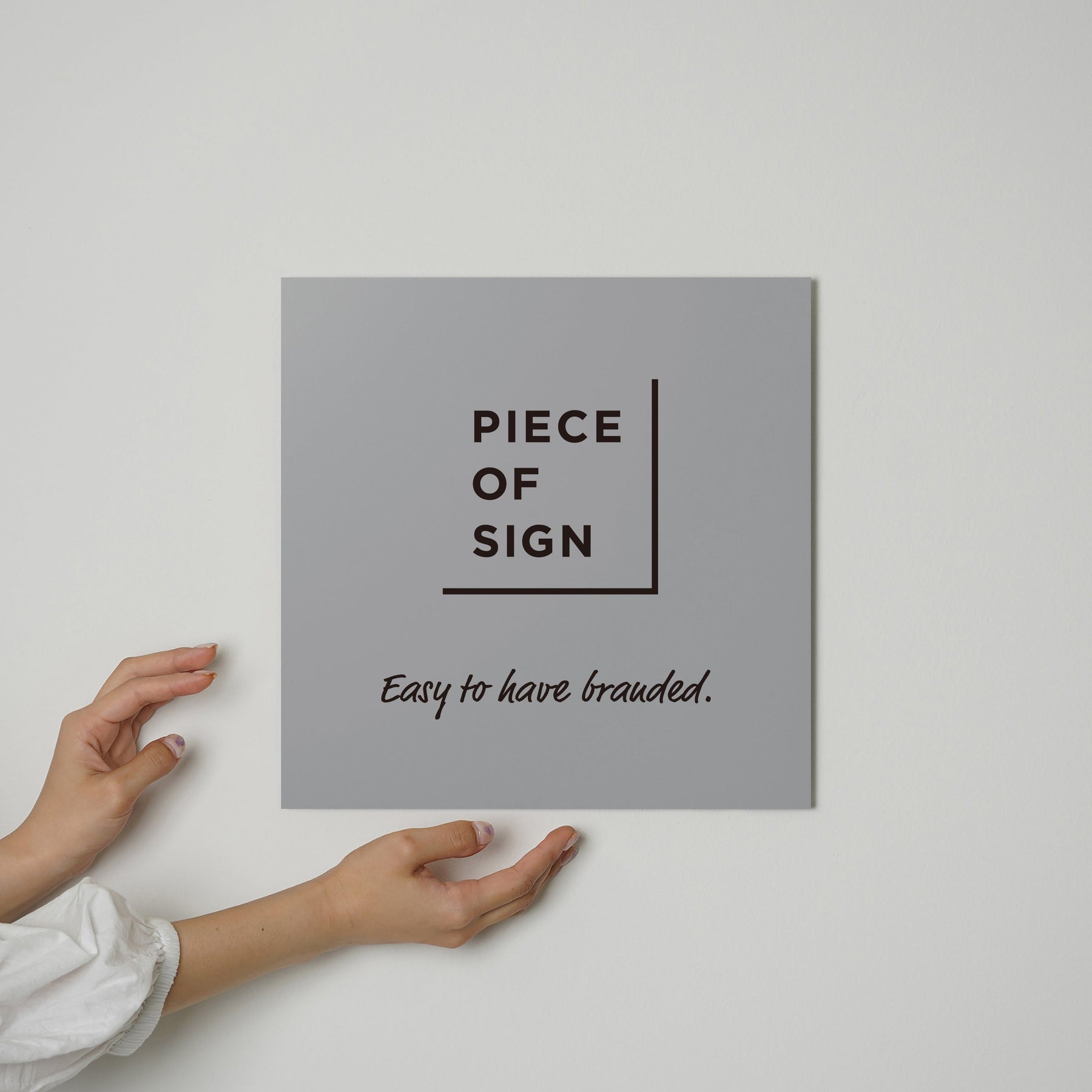 FLAT PLATE WALL SIGN