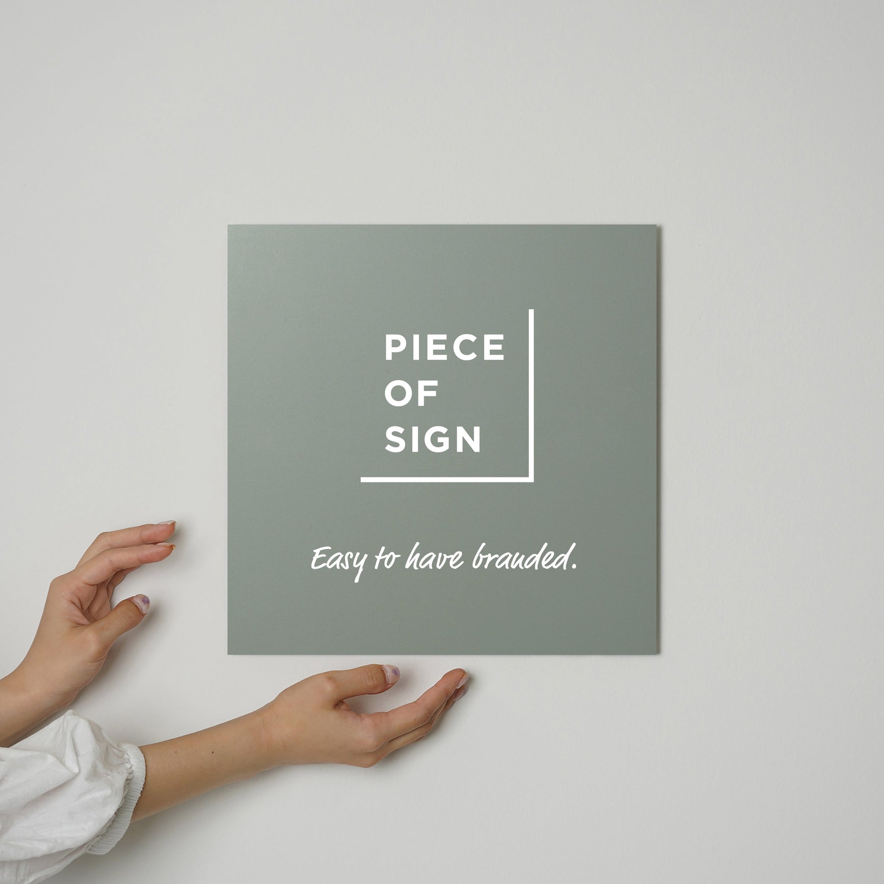 FLAT PLATE WALL SIGN