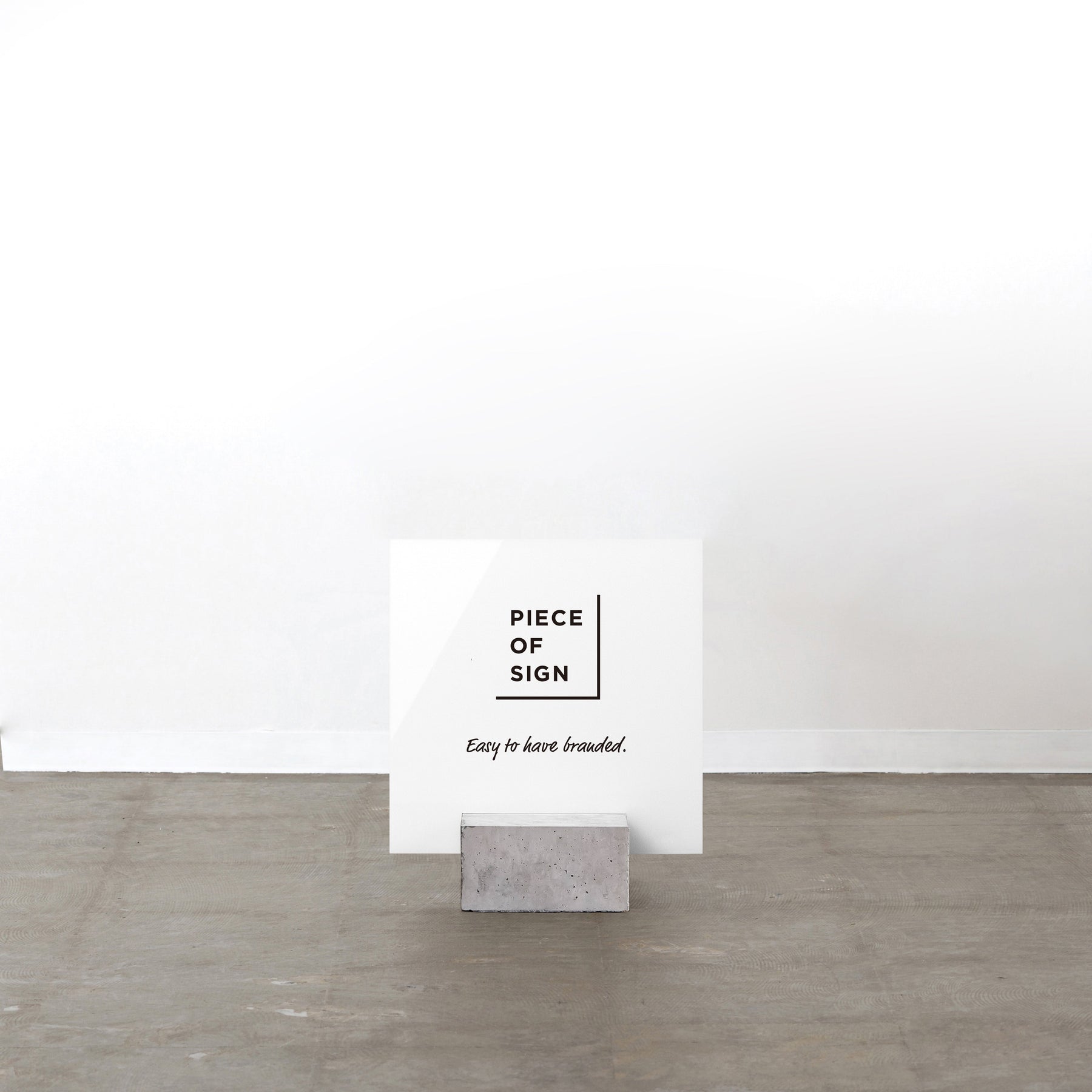 Block & Board Standing Sign - Square Type