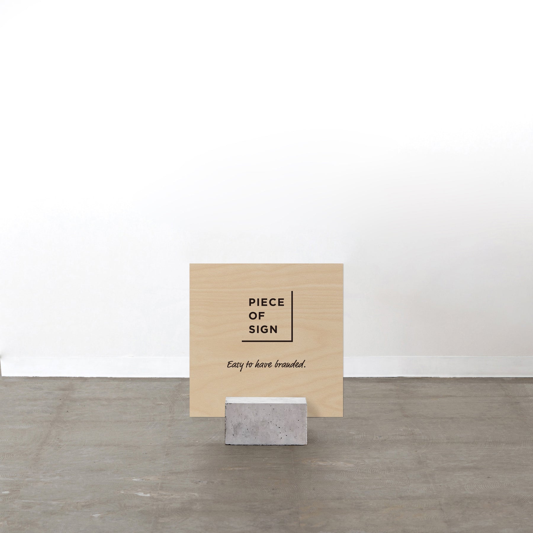 Block & Board Standing Sign - Square Type