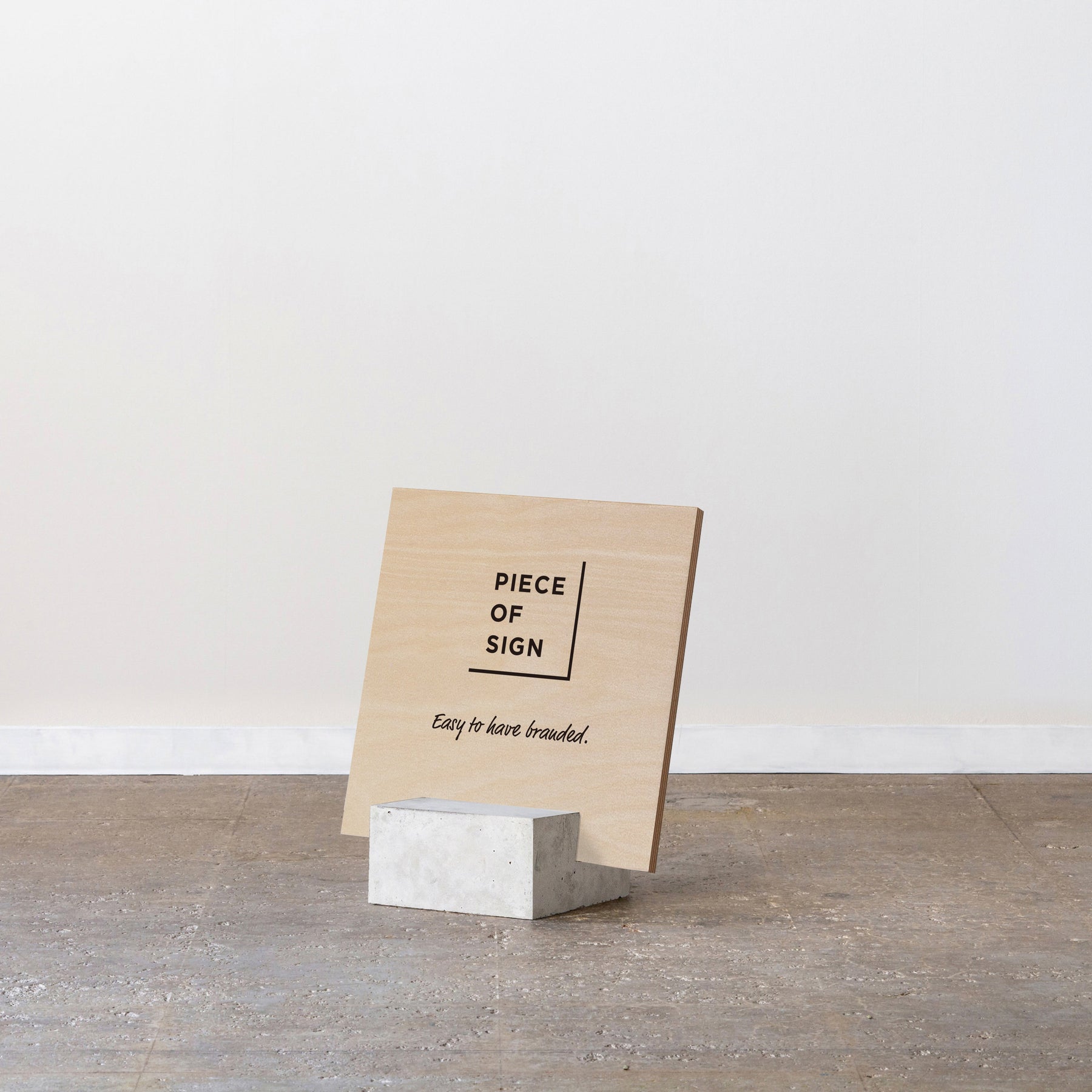 Block & Board Standing Sign - Square Type