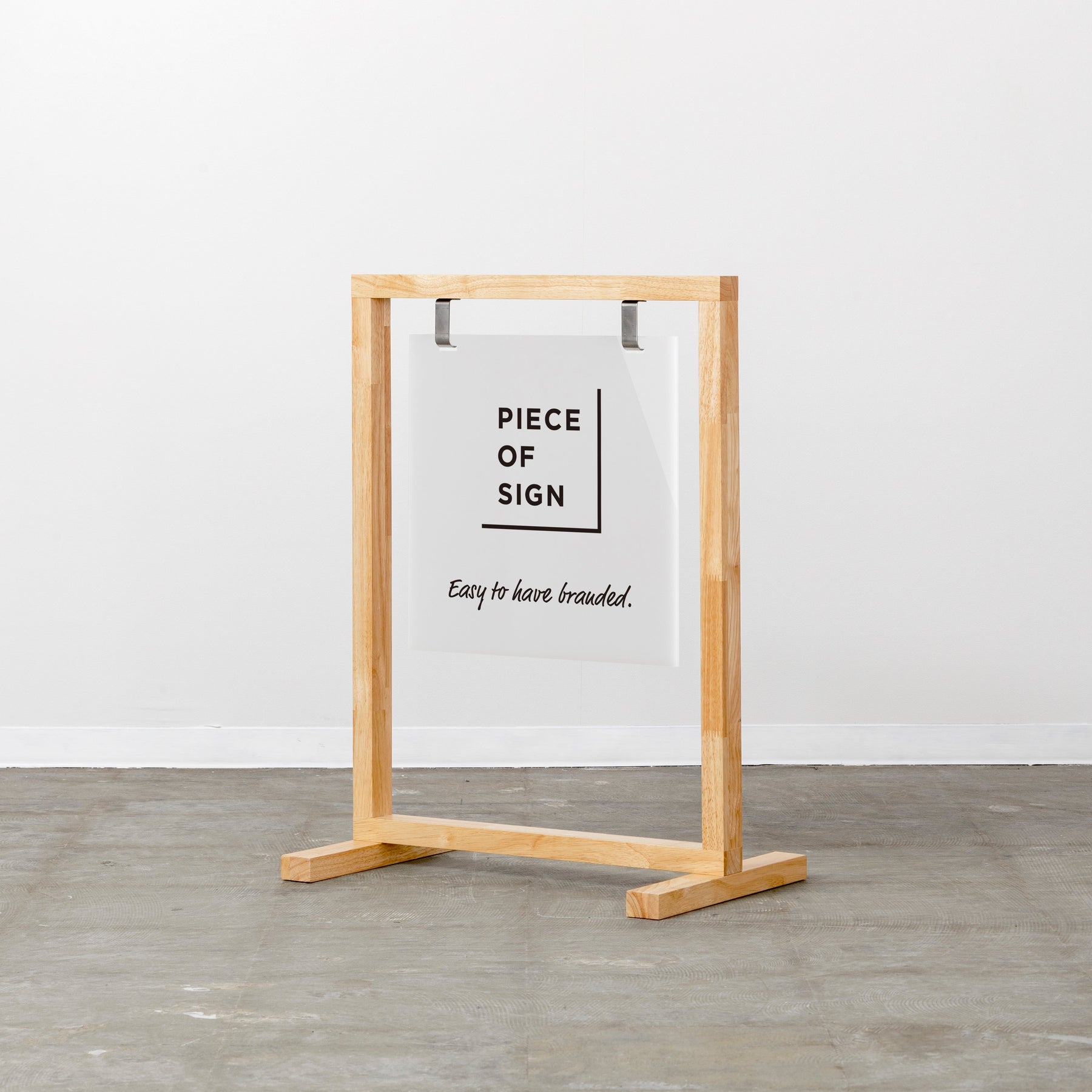 Wood Frame Sidewalk Sign