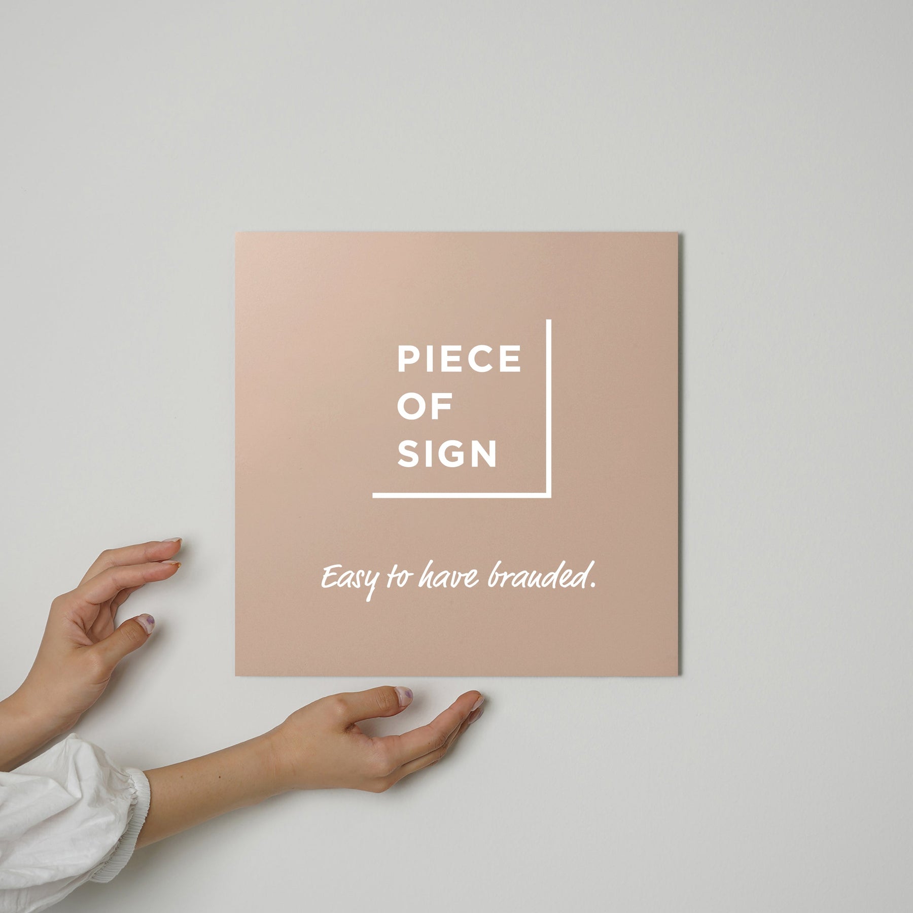 FLAT PLATE WALL SIGN