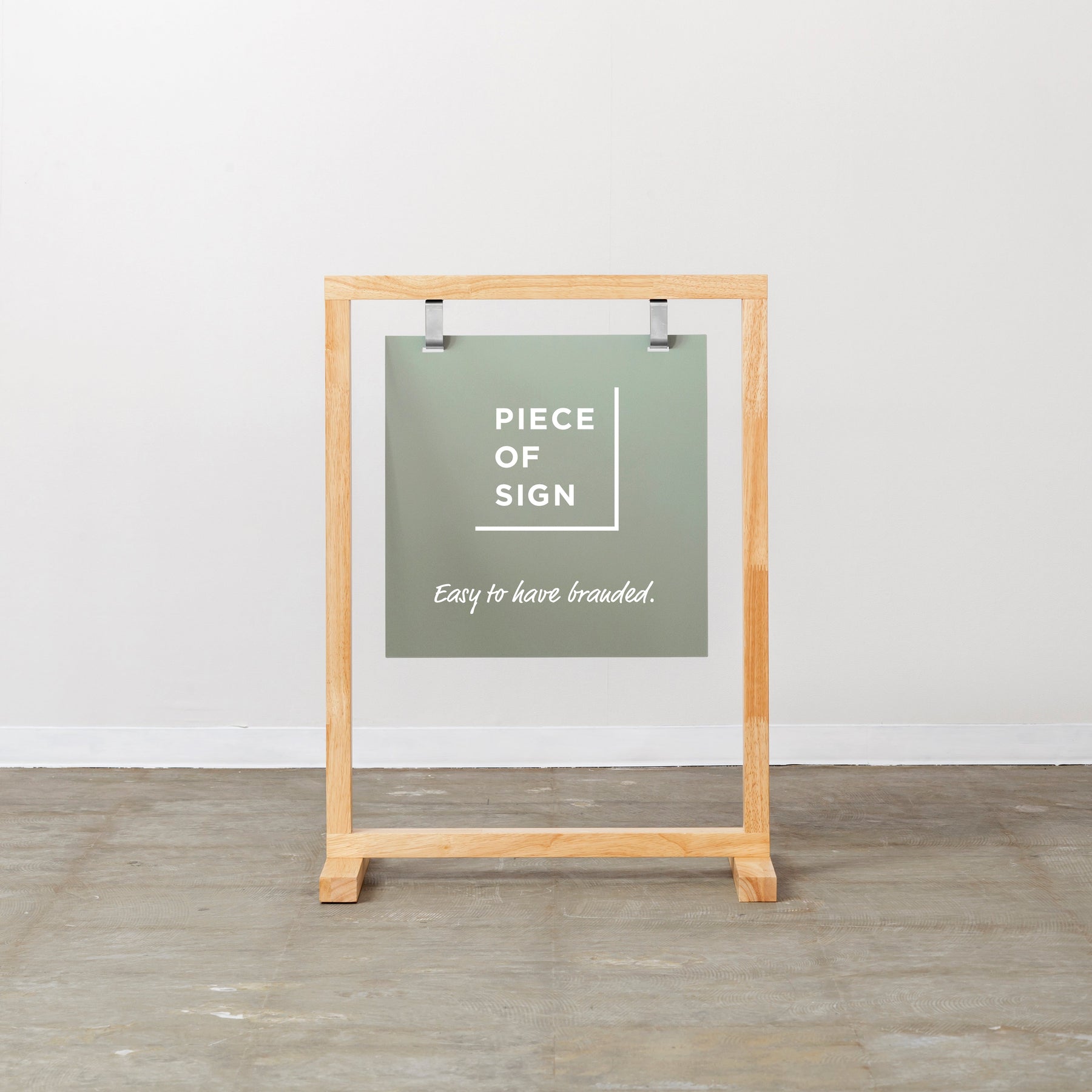 Wood Frame Sidewalk Sign